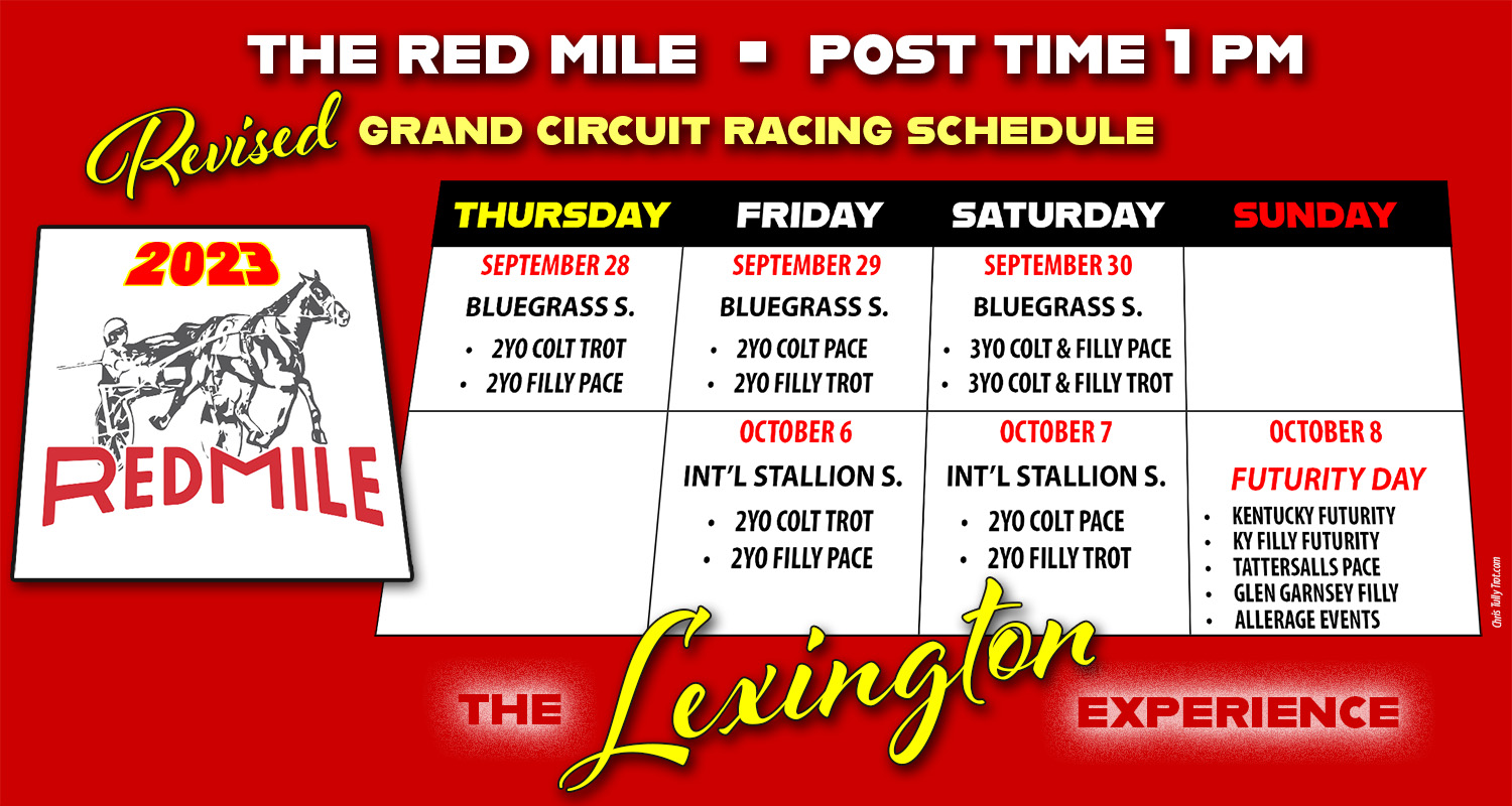 Red Mile adjusts Grand Circuit dates – U.S. Trotting News